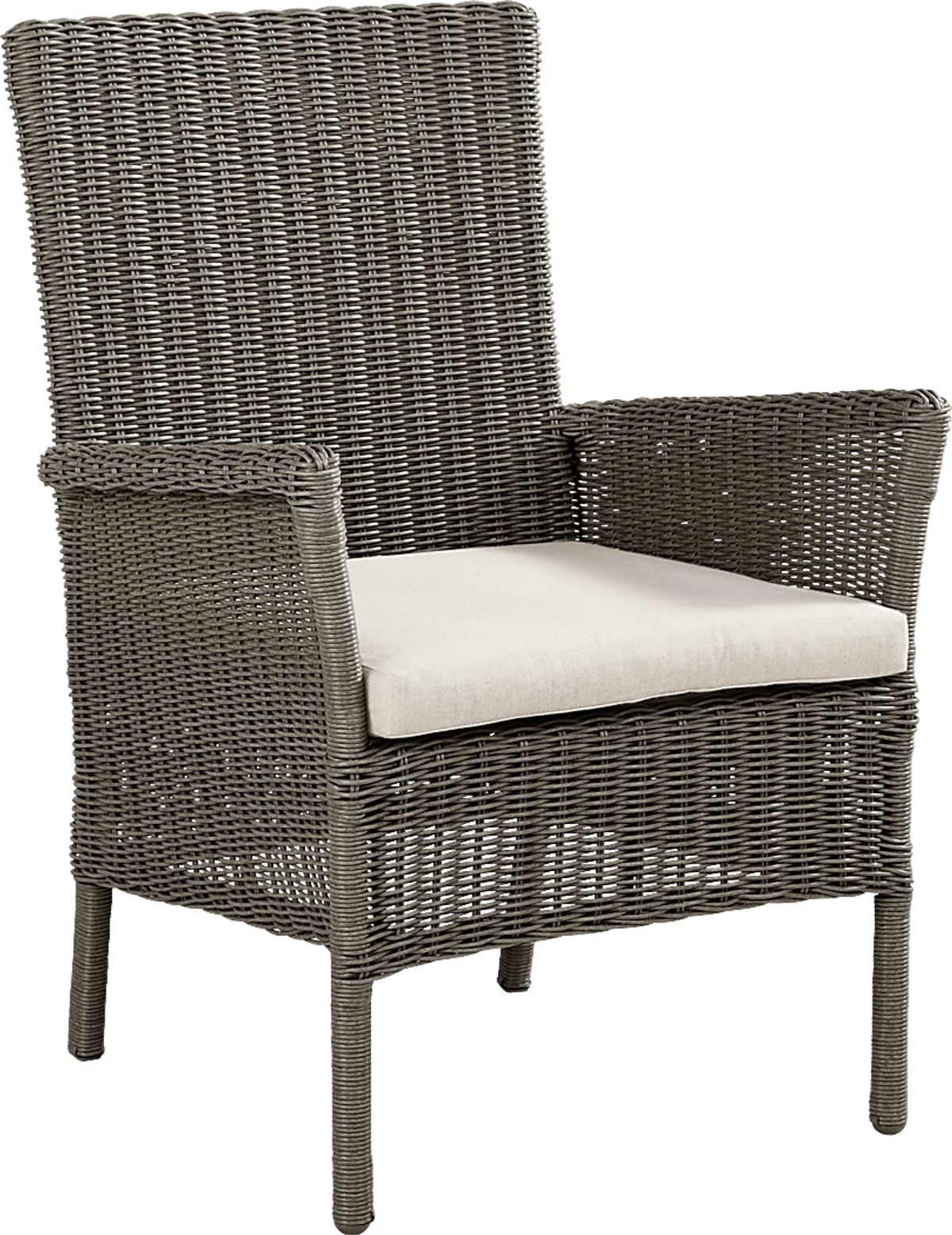 Forest Hills 7 Pc Gray Wicker Outdoor Dining Set With Rectangle Dining ...