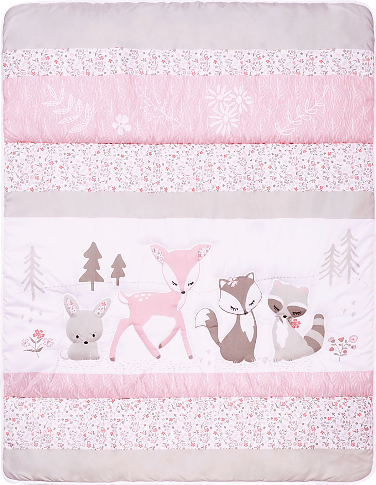 Forest Pals Pink Bedding Set | Rooms to Go