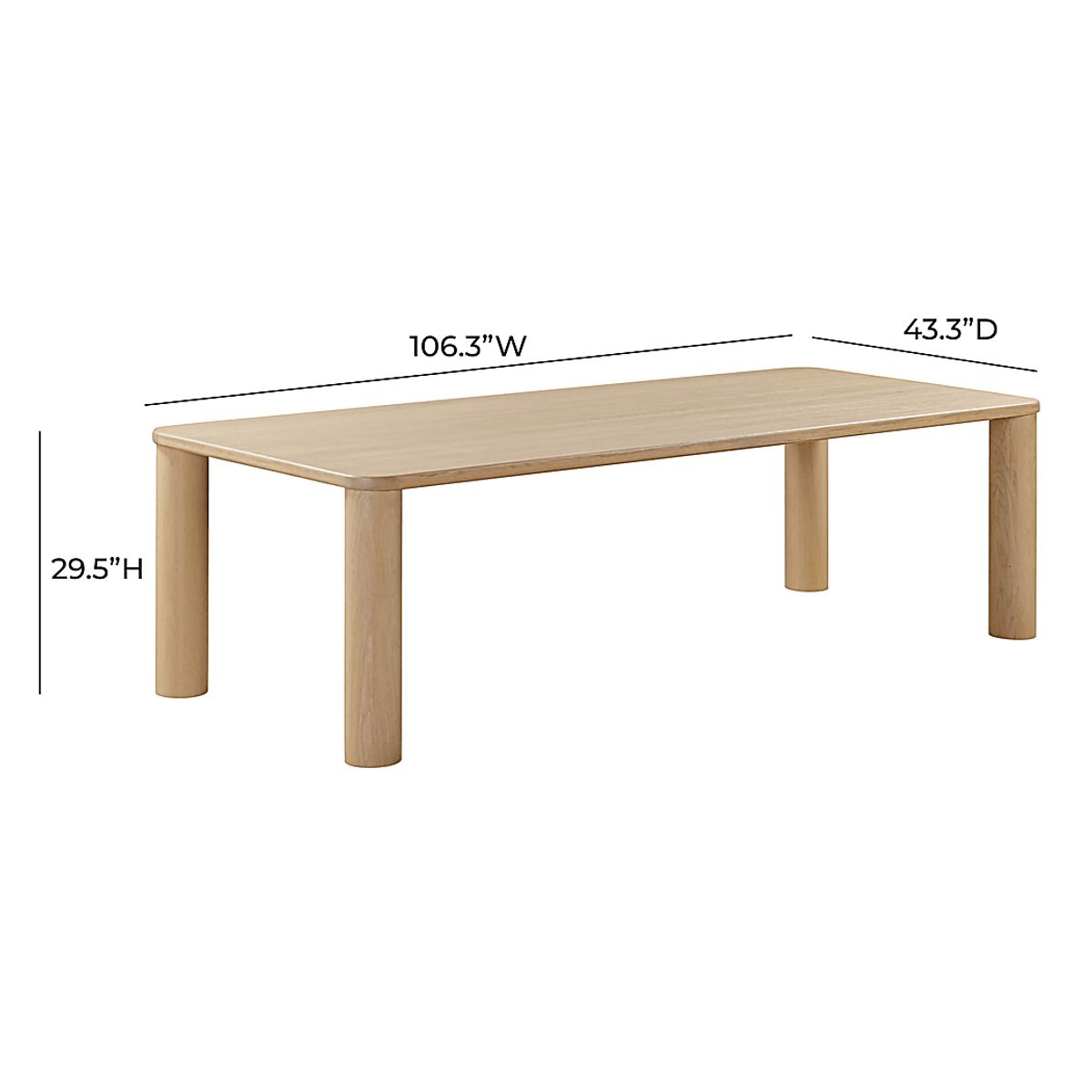 Fornelius Natural Beige,White Dining Table | Rooms to Go