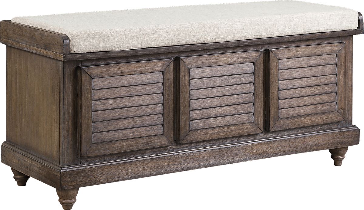 Fourwood Brown Storage Bench | Rooms to Go