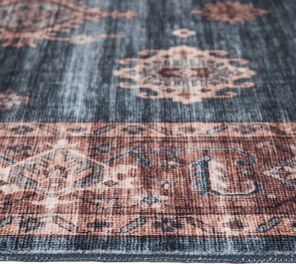 Foutch Rust Red Polyester Fabric Rug | Rooms to Go