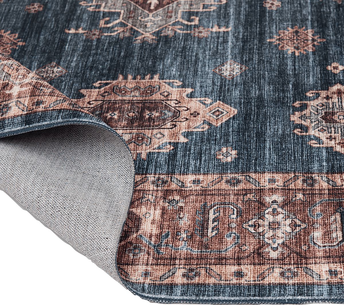 Foutch Rust Red Polyester Fabric Rug | Rooms to Go