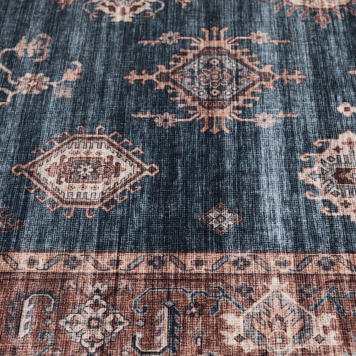 Foutch Rust Red Polyester Fabric Rug | Rooms to Go