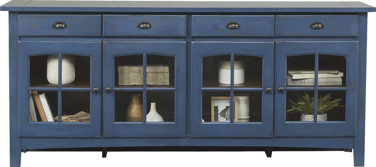 Foxborough Blue Colors Console | Rooms to Go