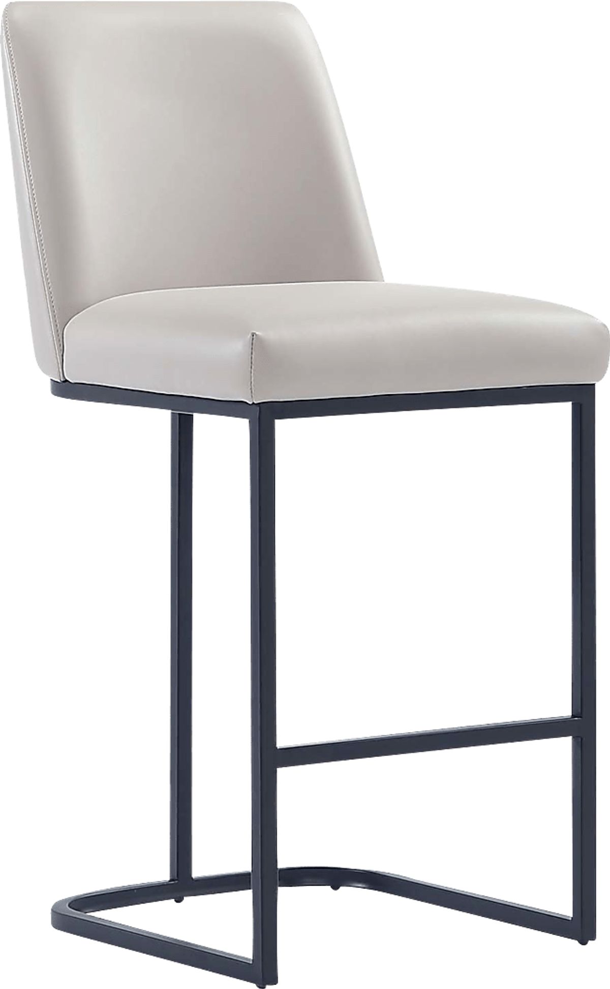 Foxiana Light Gray Vinyl Fabric Counter Stool | Rooms to Go