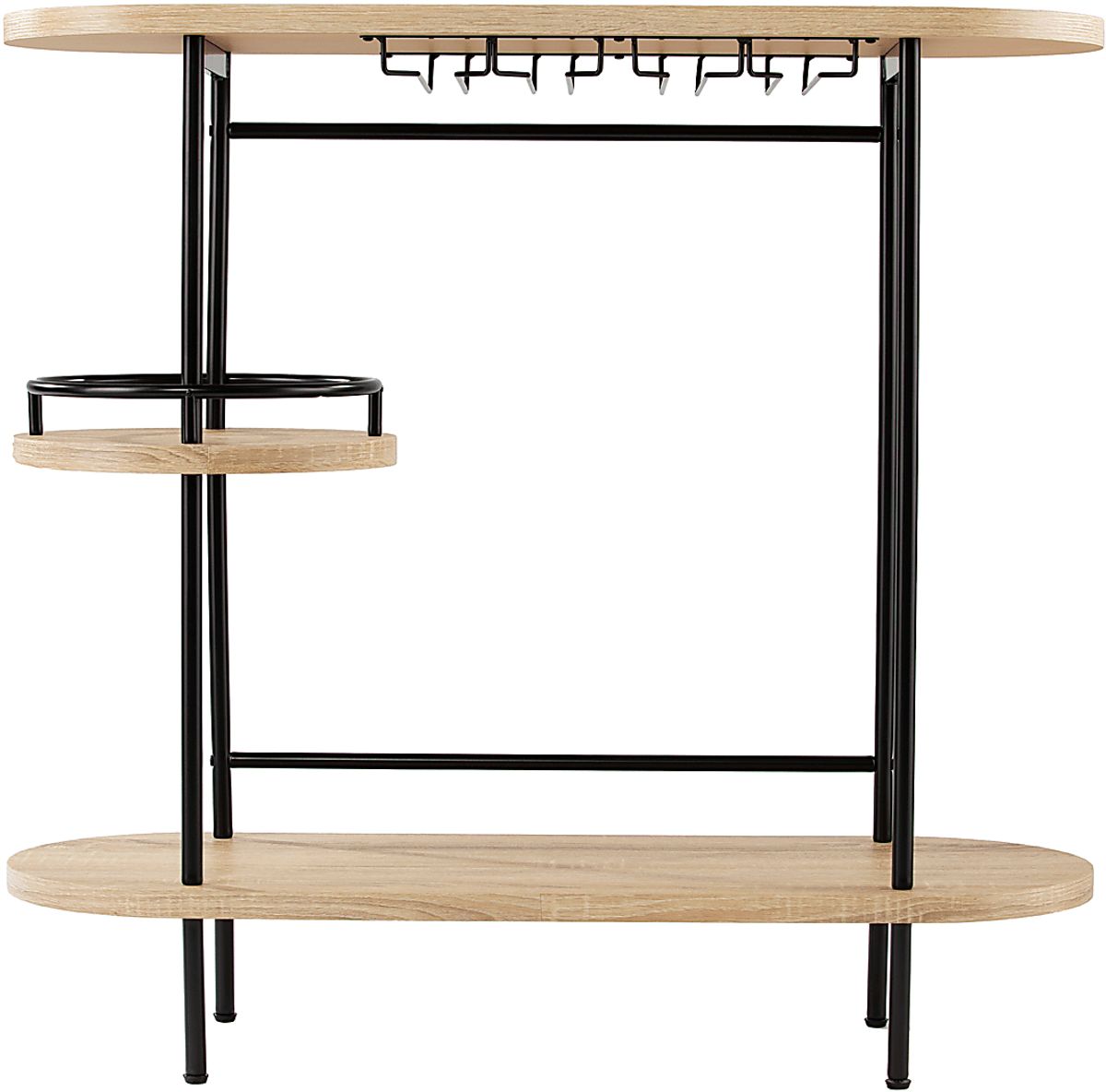 Foxxwood Natural Beige,White Bar Table | Rooms to Go