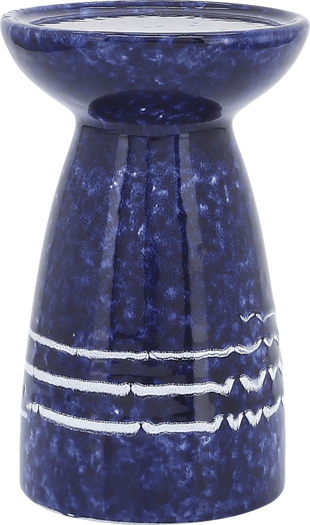 Franson Blue Small Candle Holder - Rooms To Go