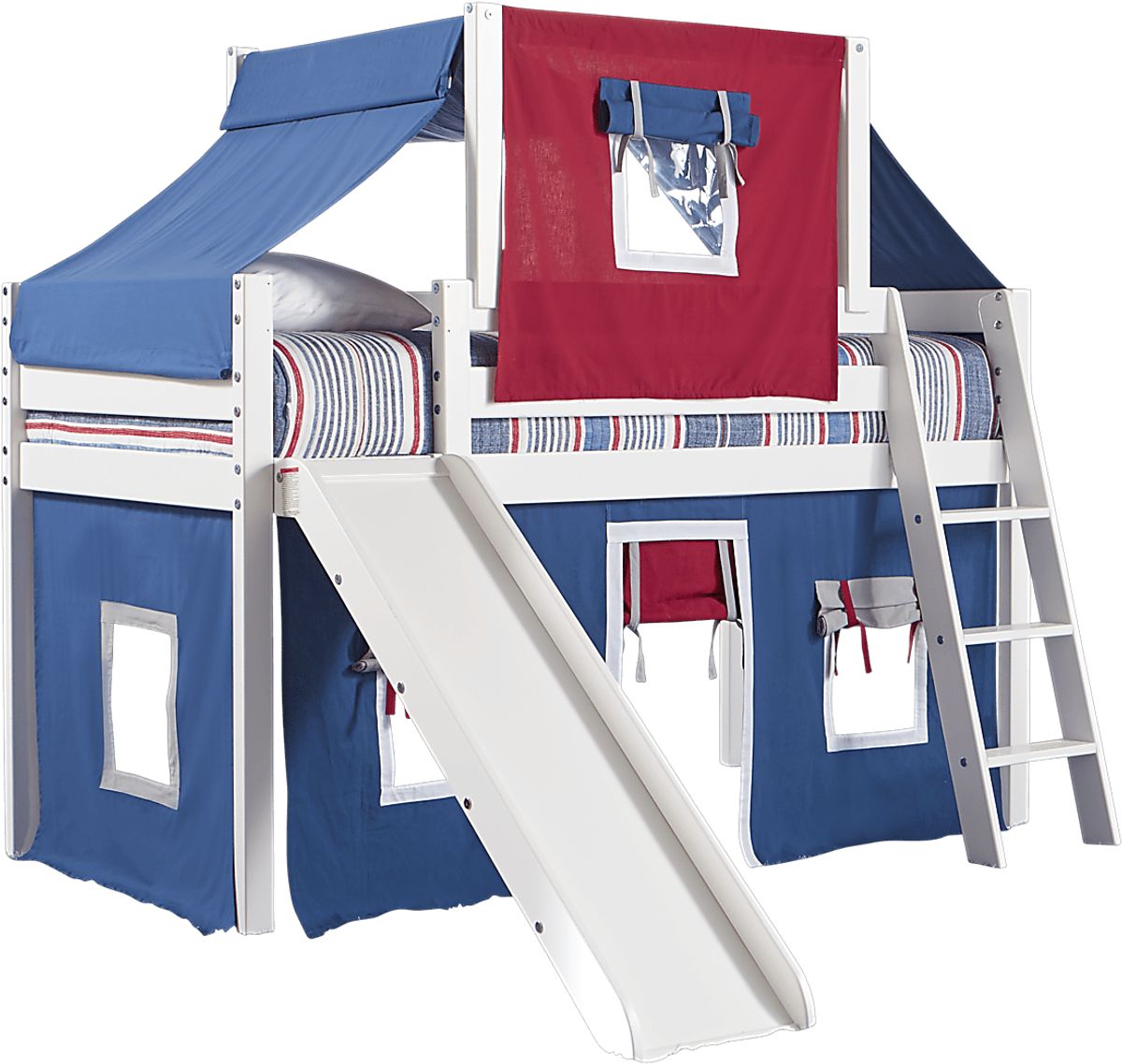 Freedom Fort White Colors,White 6 Pc Loft Bed | Rooms to Go