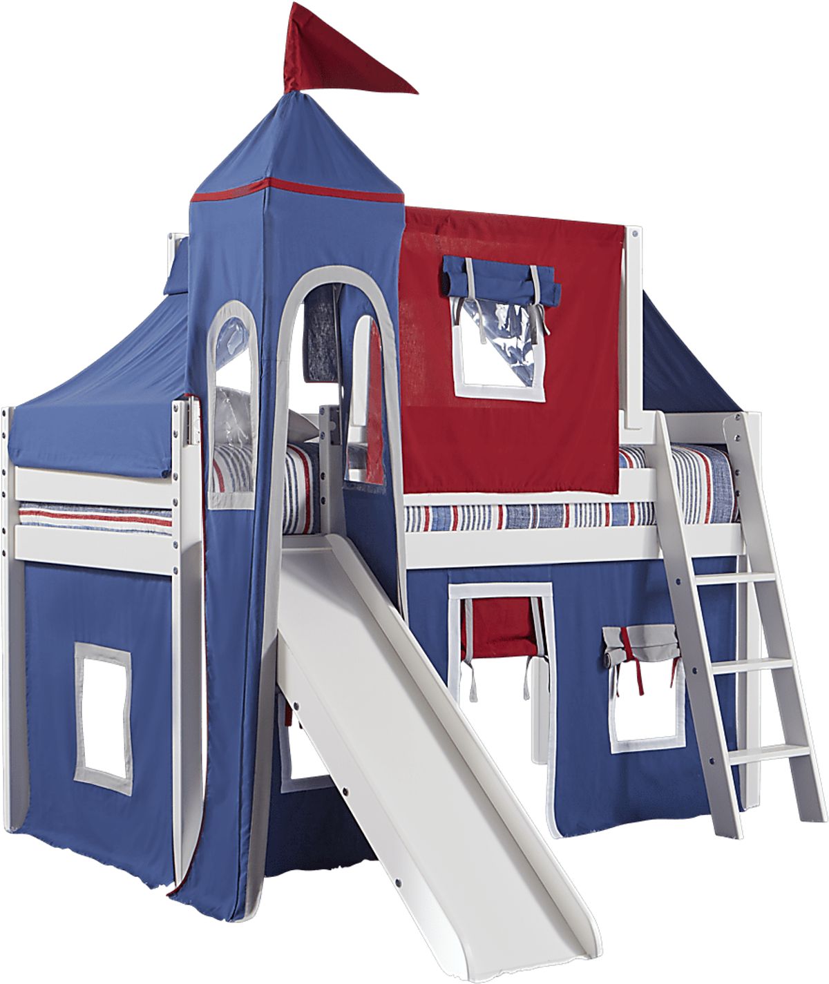 Freedom Fort White Colors,White 9 Pc Loft Bed | Rooms to Go