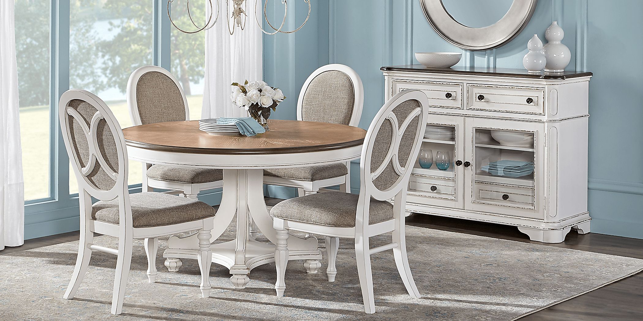 French Market White Round Dining Table - Rooms To Go