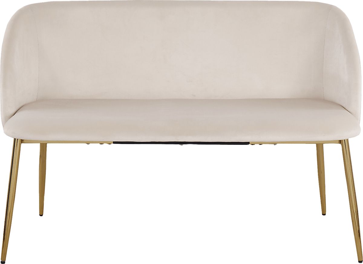 Fulham Cream Beige Accent Bench | Rooms to Go