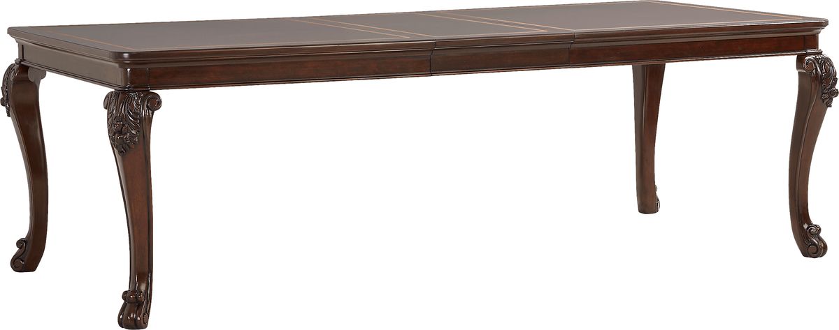 Fuller 5 Pc Brown Cherry Dark Wood Dining Room Set With Dining Table ...