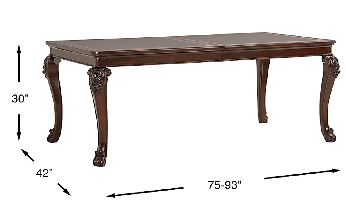 Fuller Brown Cherry Dark Wood Dining Table | Rooms to Go
