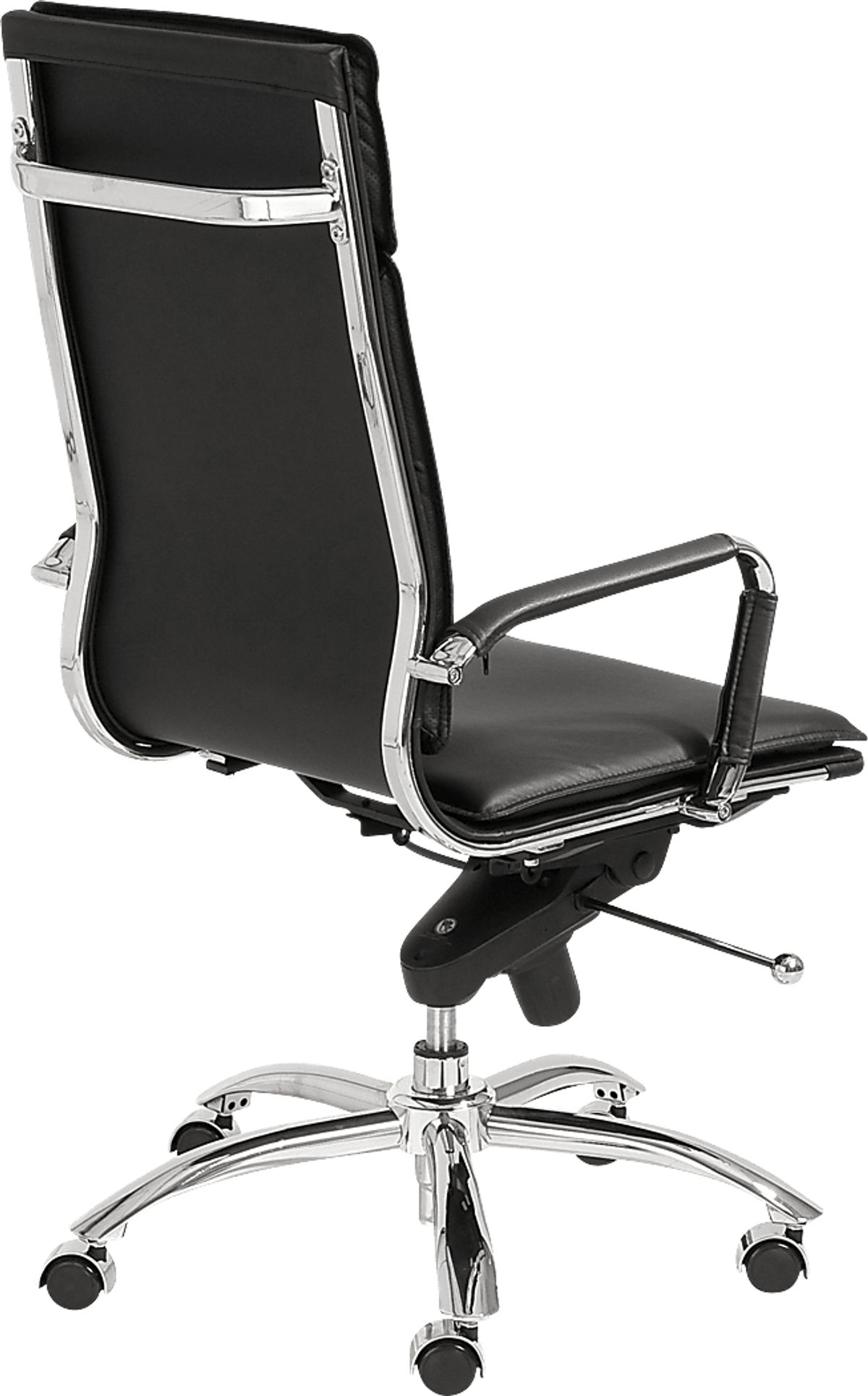 Furnberg Black Synthetic Fabric High Desk Chair | Rooms to Go