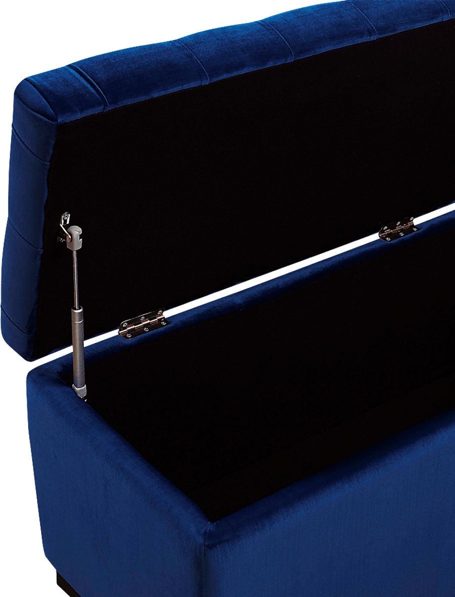 Furtson Blue Storage Bench - Rooms To Go