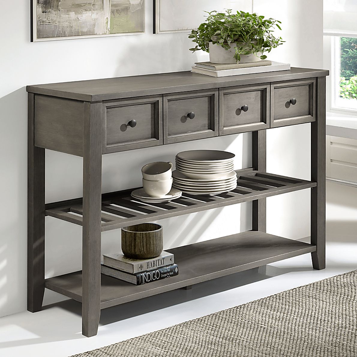 Furwood Gray Buffet - Rooms To Go
