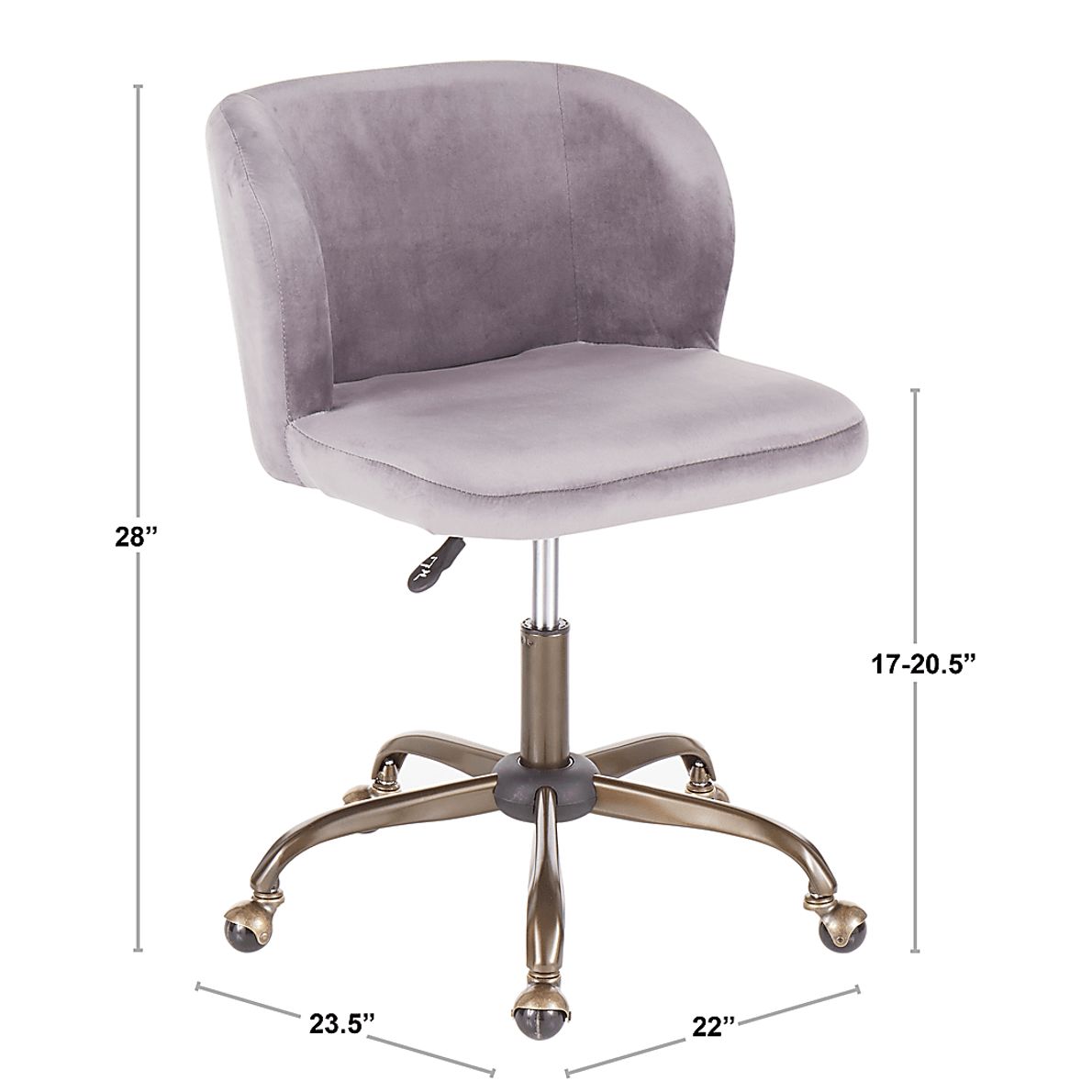 Fussell Cream Desk Chair - Rooms To Go