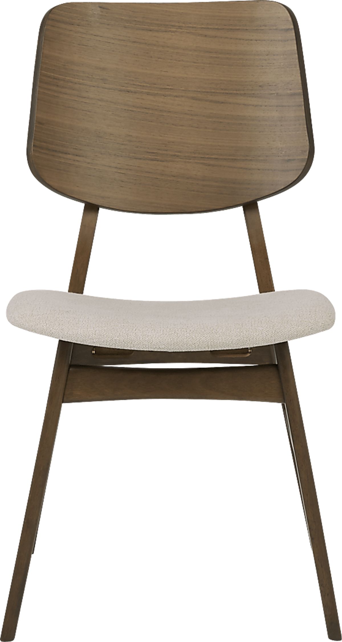 Gabian Square Walnut Dark Wood Side Chair | Rooms to Go