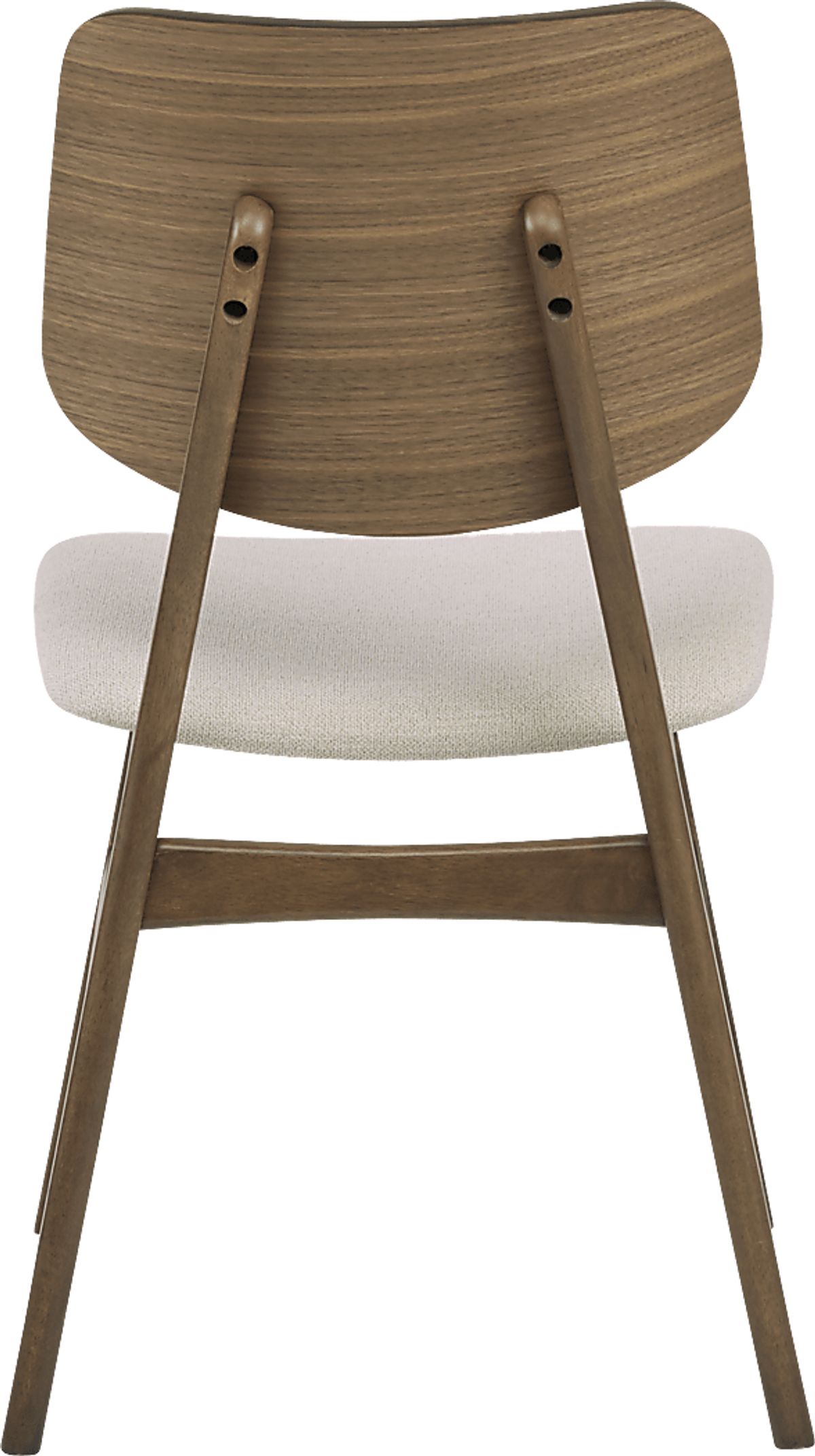 Gabian Square Walnut Dark Wood Side Chair | Rooms to Go