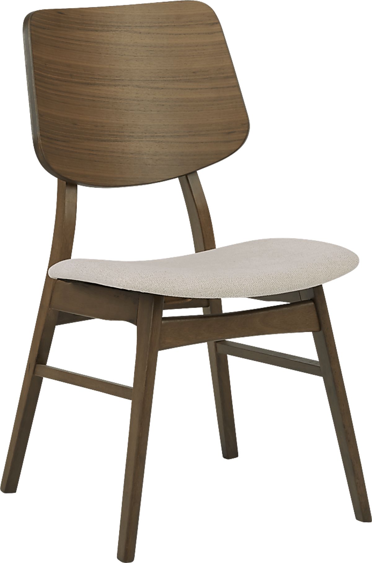 Gabian Square Walnut Dark Wood Side Chair | Rooms to Go