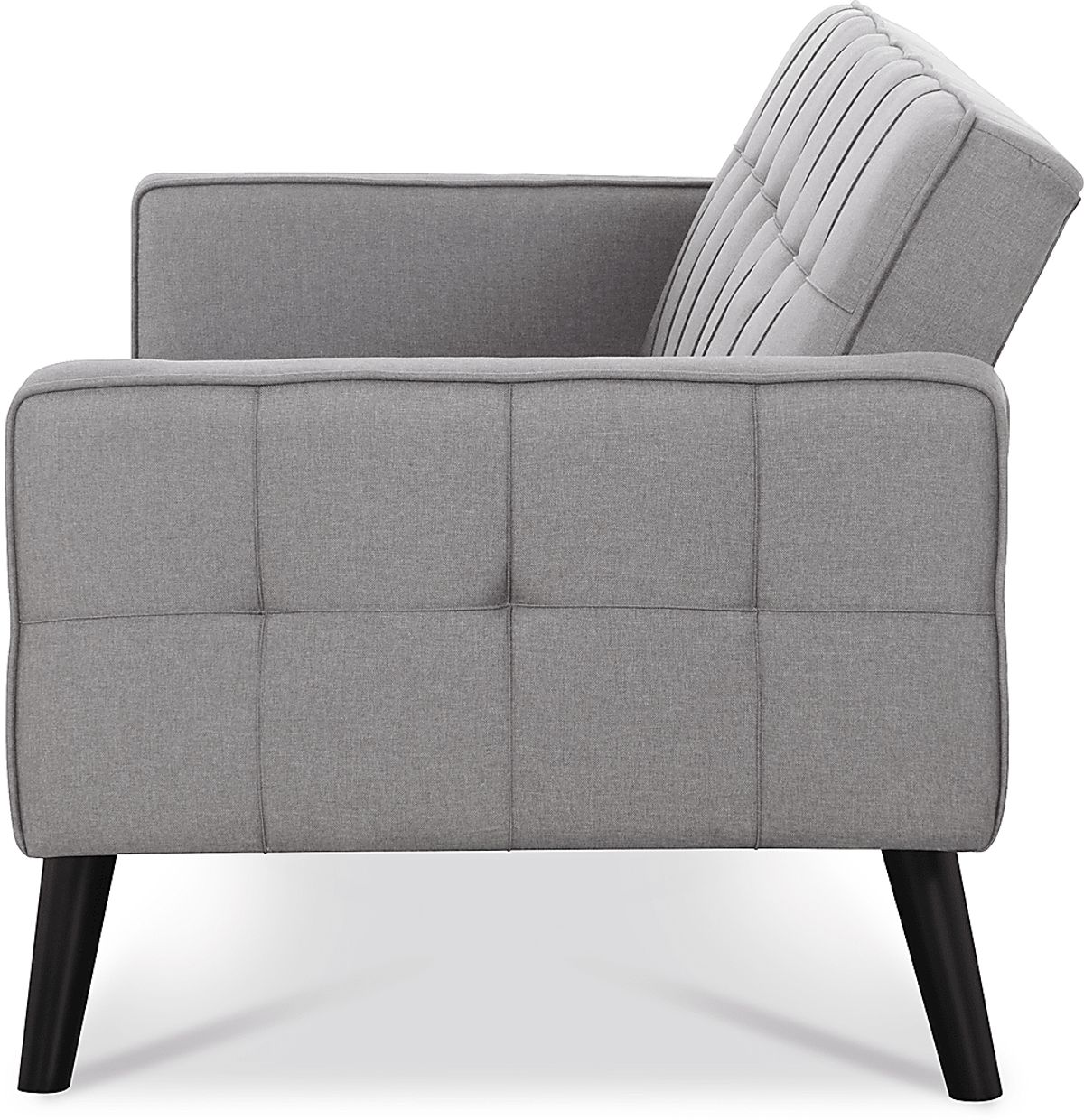 Gadwall Light Gray Polyester Fabric Futon | Rooms to Go