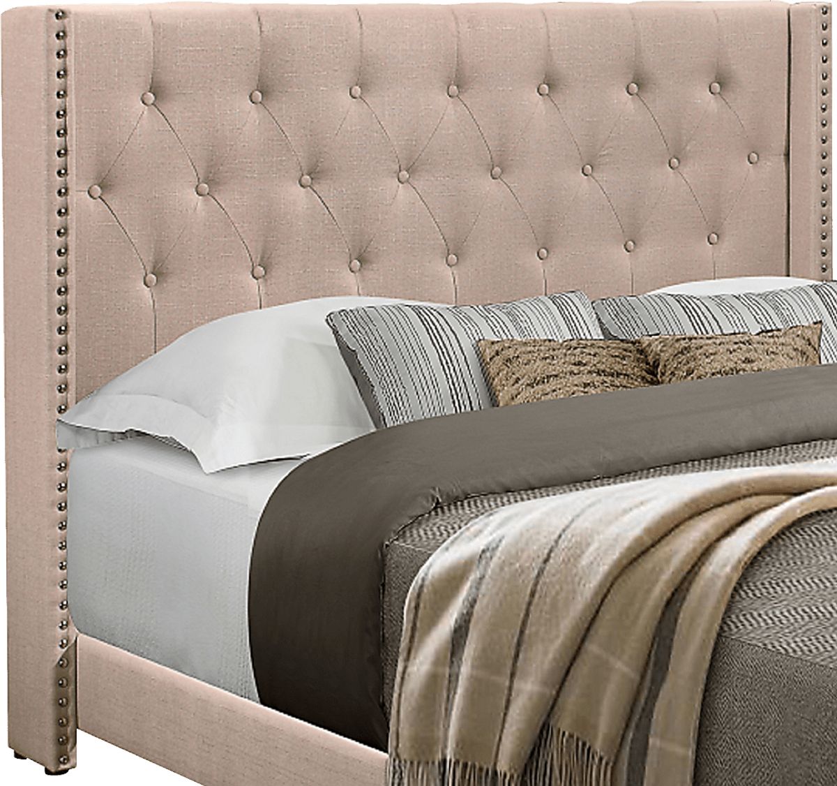 Galewood Beige Colors,Light Wood,White Queen Bed | Rooms to Go