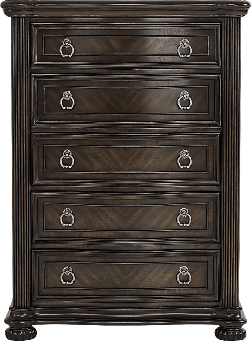 Gallagher Avenue Brown Dark Wood Chest - Rooms To Go