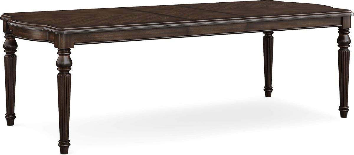 Gallagher Avenue 5 Pc Brown Dark Wood Dining Room Set With Dining Table ...