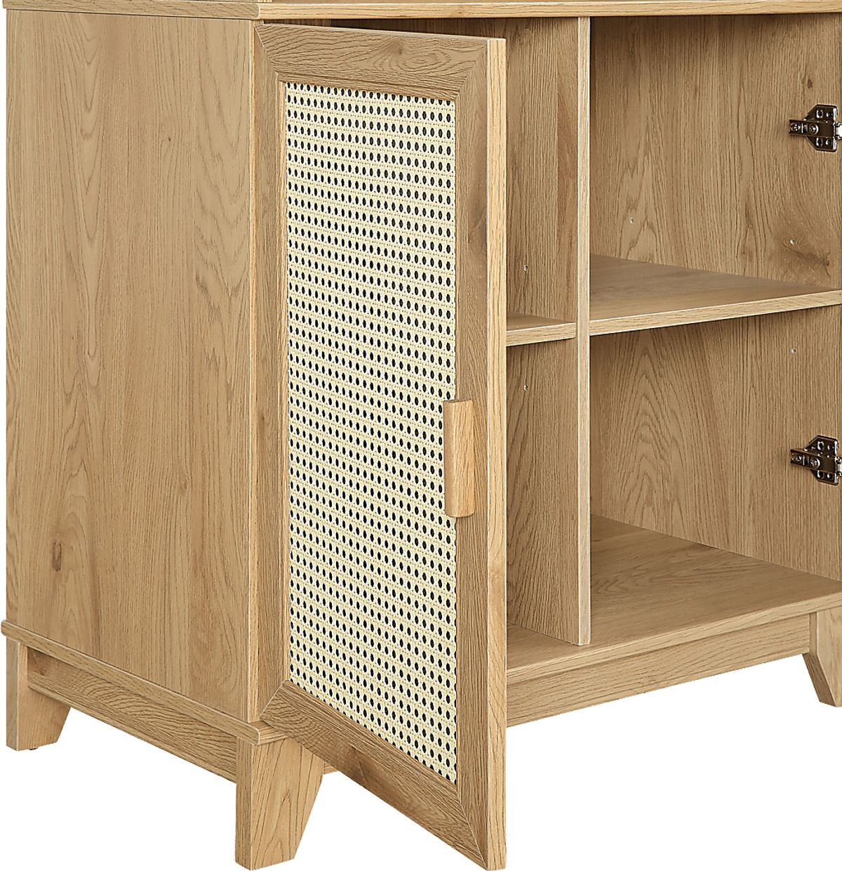 Gansons Natural Light Wood Beige,White Bookcase | Rooms to Go