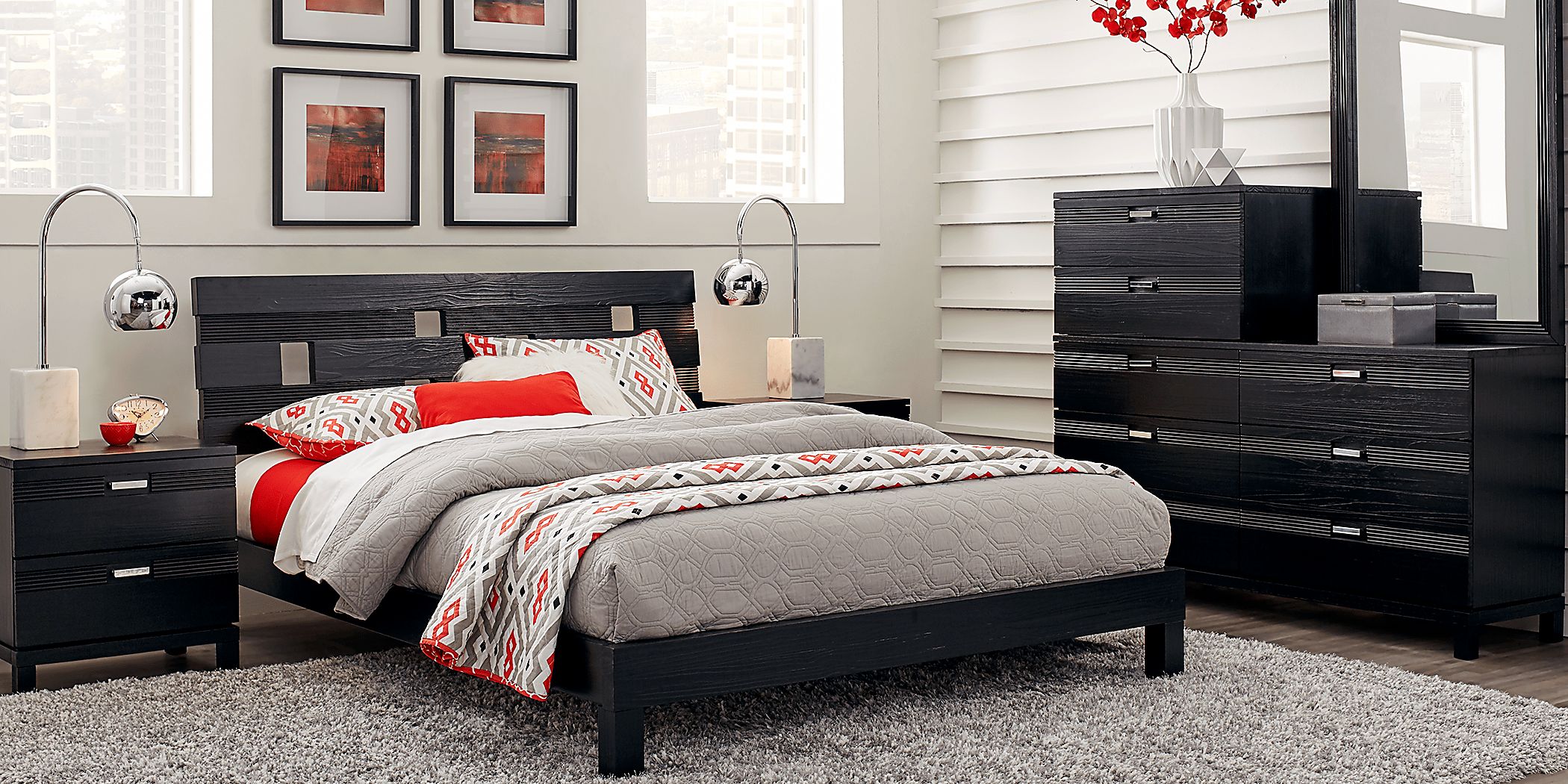 Rooms to go platform bed queen store