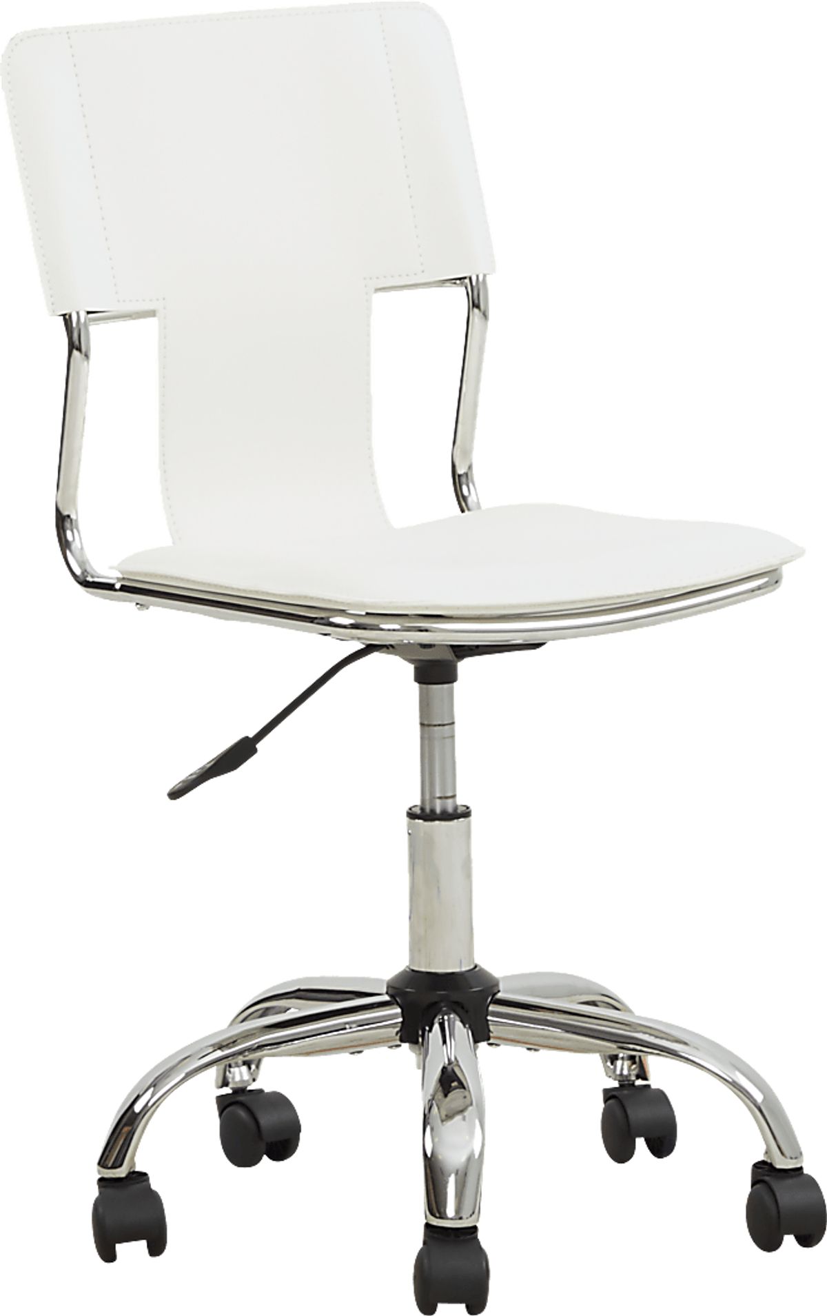 Garrison White Synthetic Fabric Desk Chair | Rooms to Go