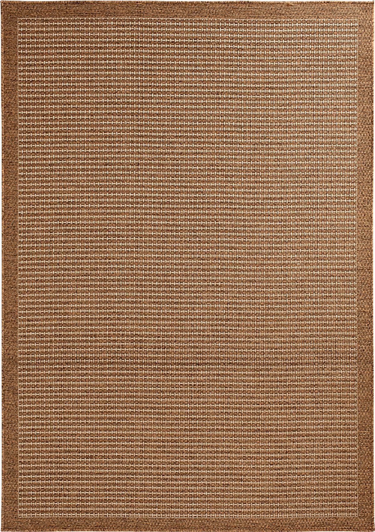 Gasha Tan Beige,Brown Polypropylene Fabric Outdoor Rug | Rooms to Go