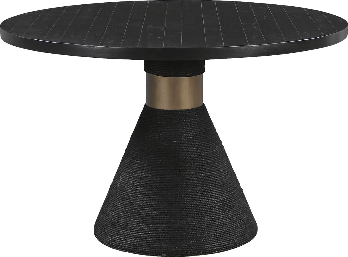 Gasteiger Black Black,Colors Round Dining Table | Rooms to Go