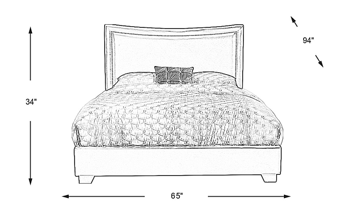 Genoa II Brown Dark Wood 3 Pc Queen Bed | Rooms to Go