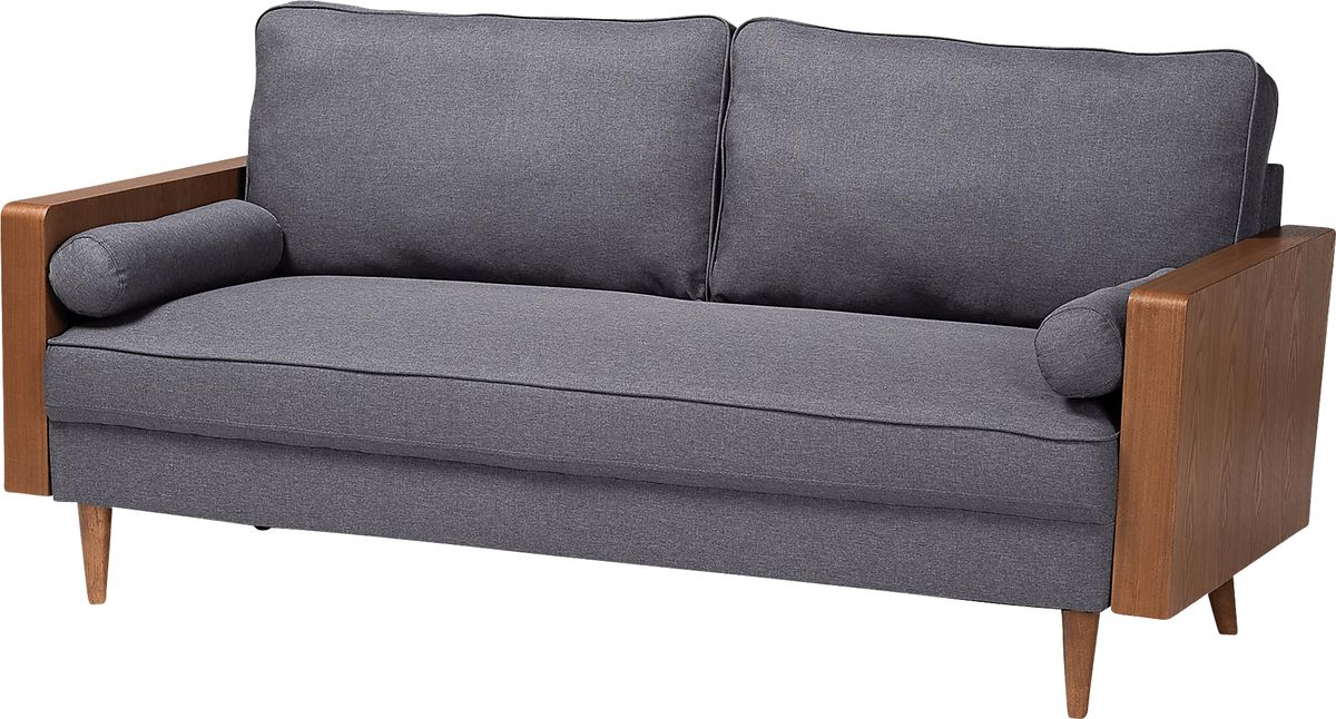 Gensemer Gray Polyester Fabric Sofa | Rooms to Go