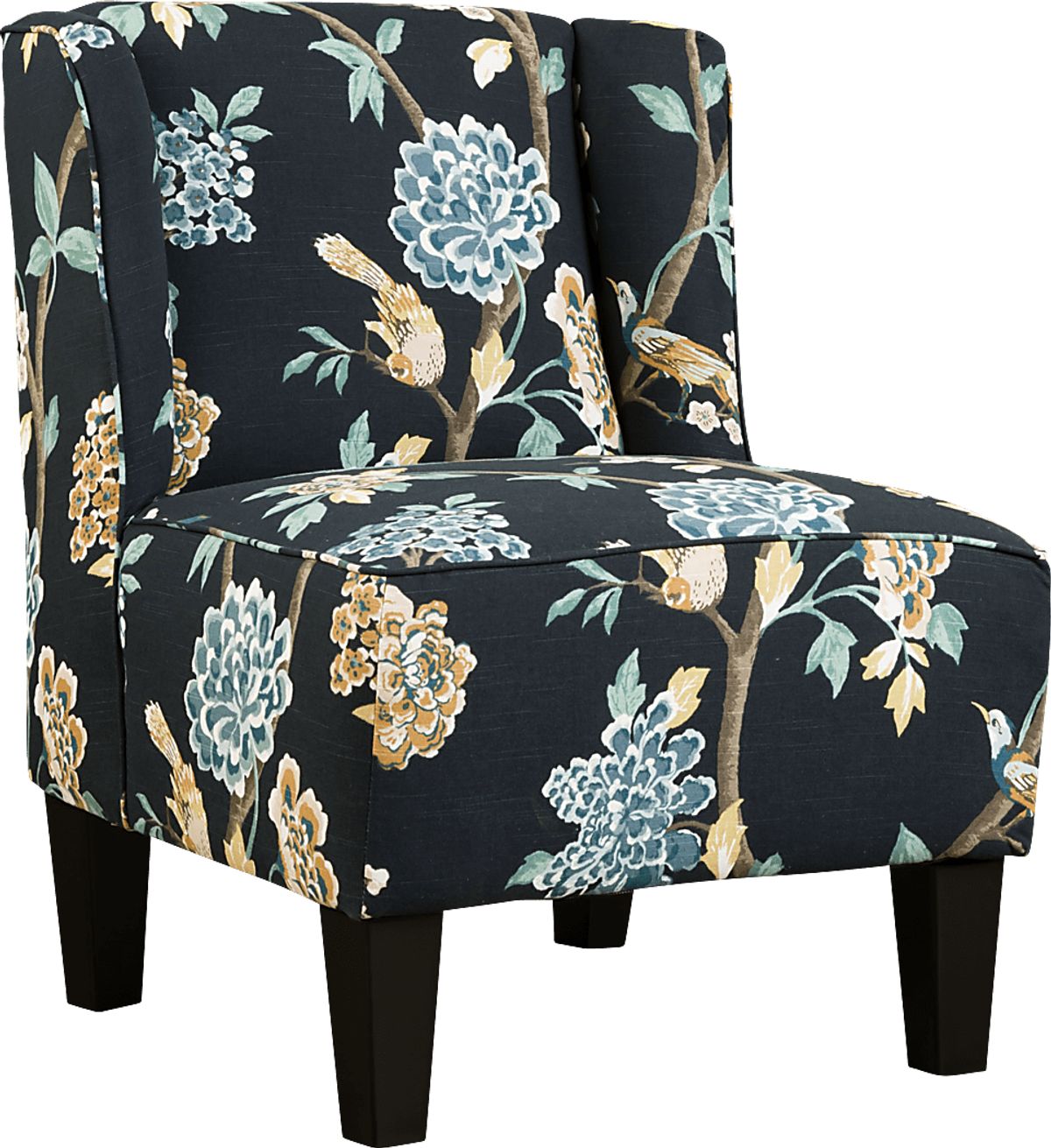 Georgie Graphite Gray Cotton Fabric Accent Chair | Rooms to Go