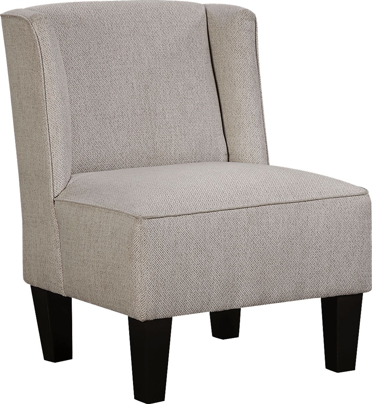Georgie Platinum Beige Polyester Fabric Accent Chair | Rooms to Go