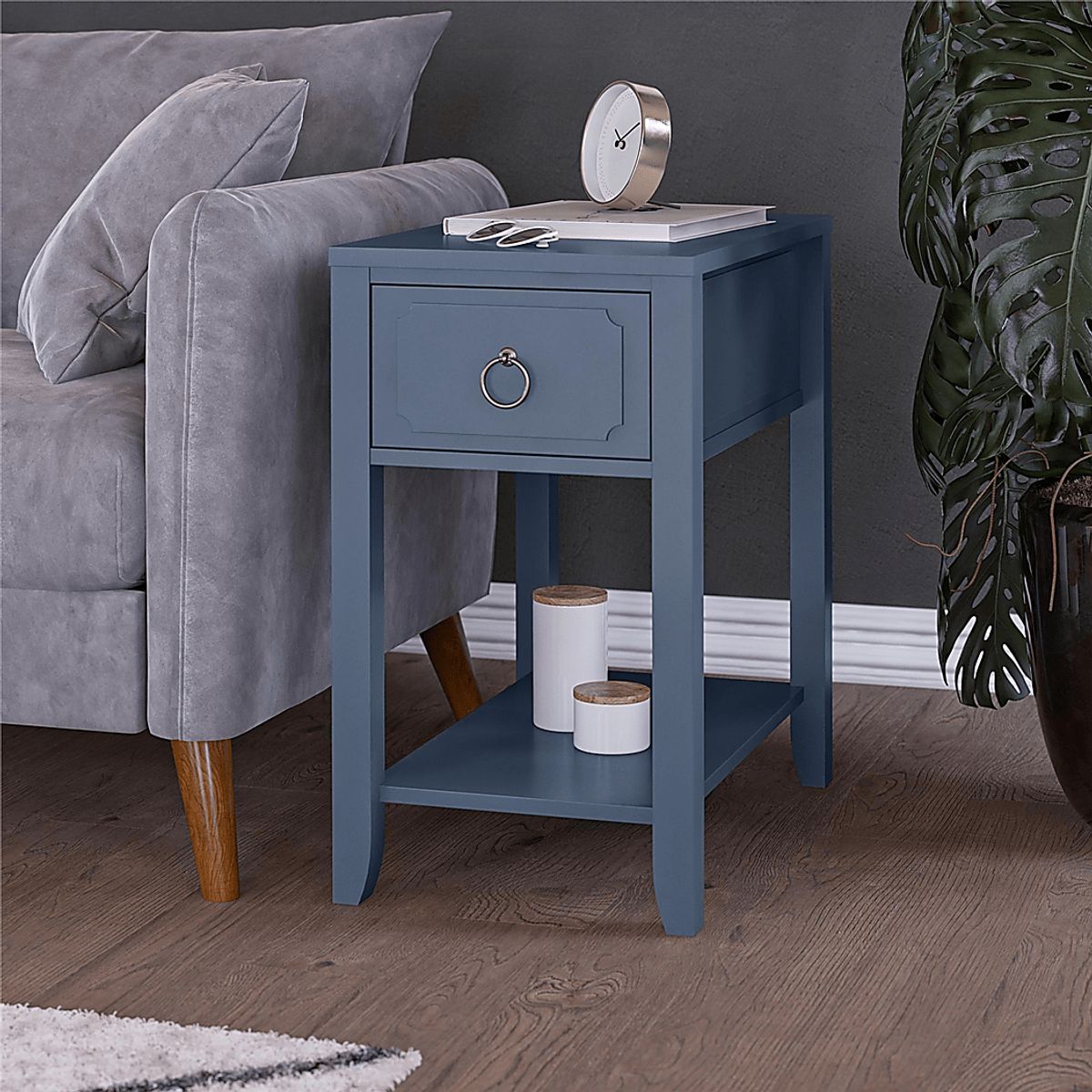 Gereon Blue Colors End Table | Rooms to Go