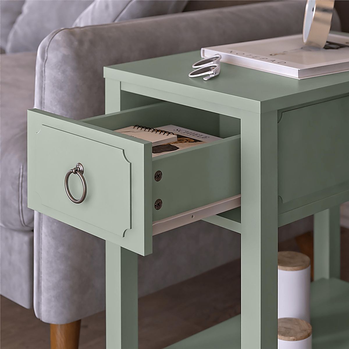 Gereon Mint Colors End Table | Rooms to Go