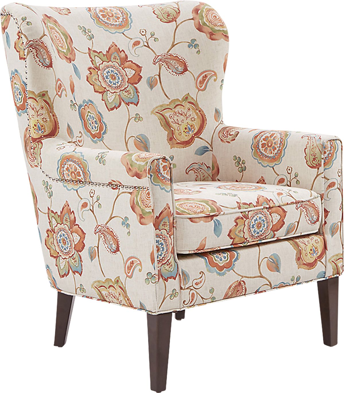 Gerod Beige Polyester Fabric Accent Chair | Rooms to Go