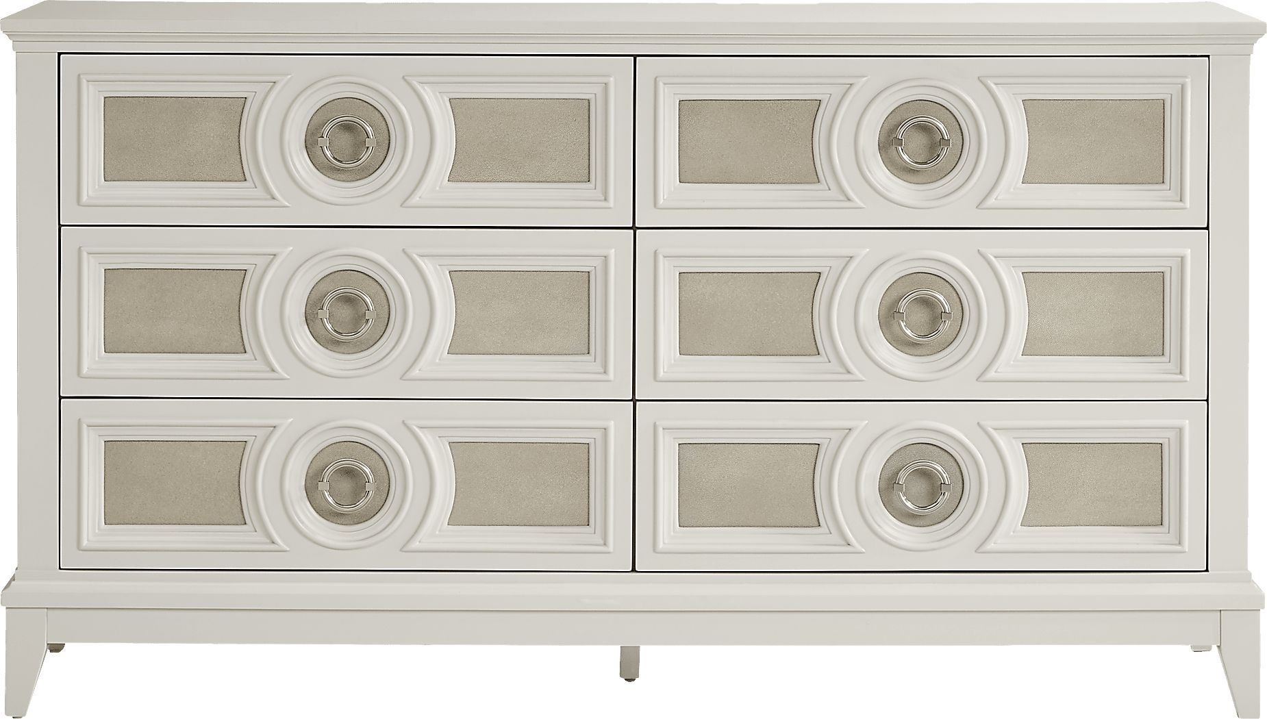Gianna Lane Ivory Light Wood,White Dresser | Rooms to Go