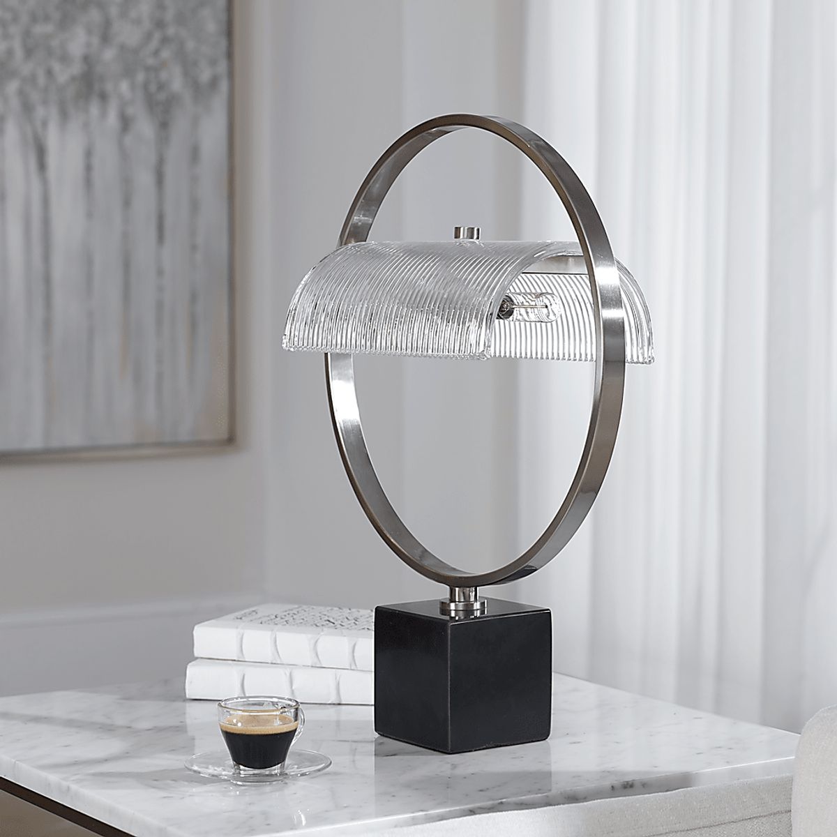 Giles Creek Silver Gray Table Lamp | Rooms to Go