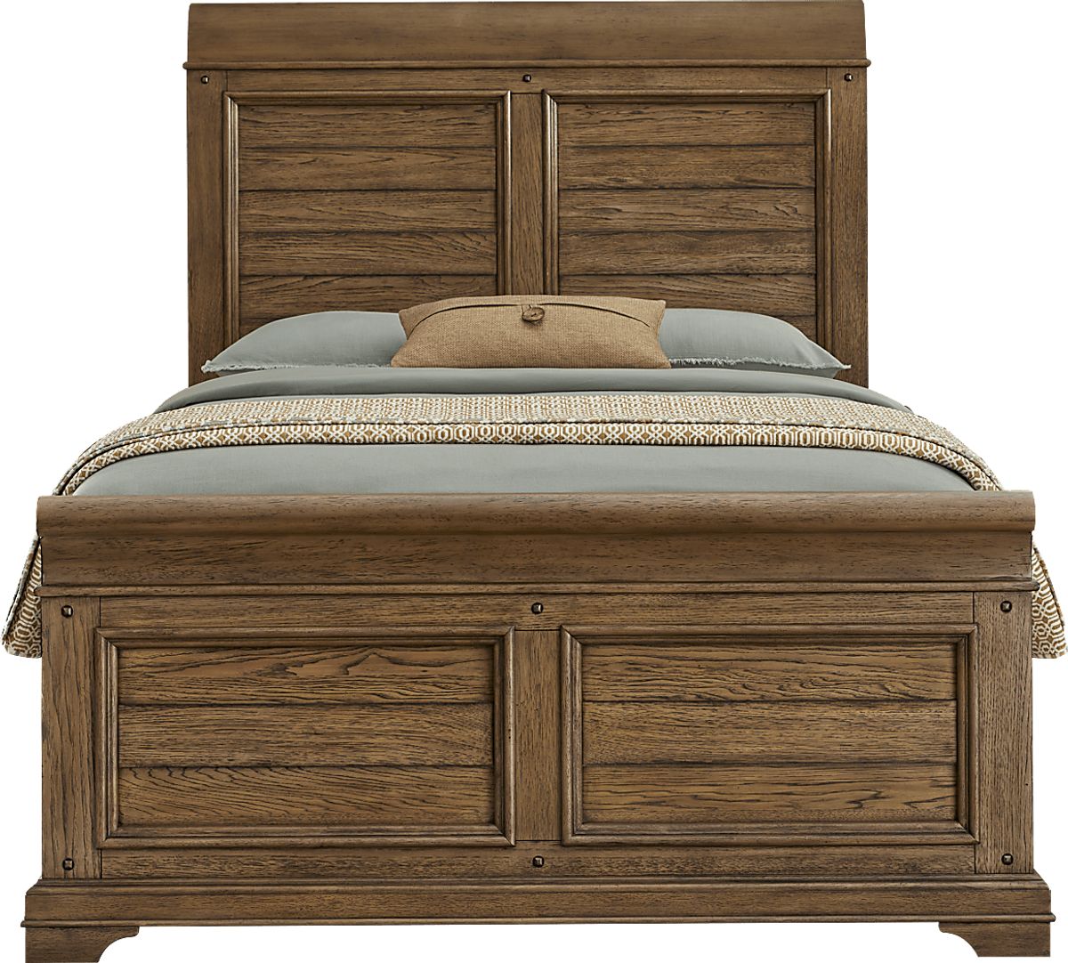 Gillon Ferry Brown Dark Wood 3 Pc King Panel Bed | Rooms to Go