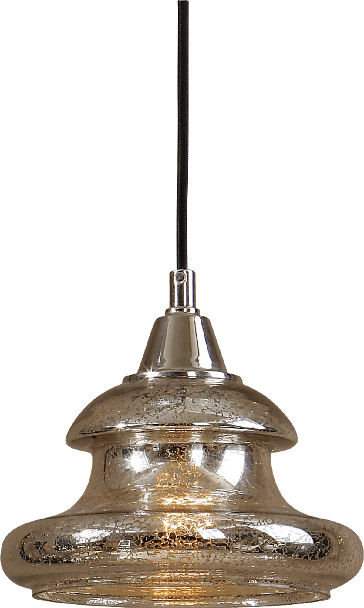 Gilt Edge Silver Gray Pendant | Rooms to Go