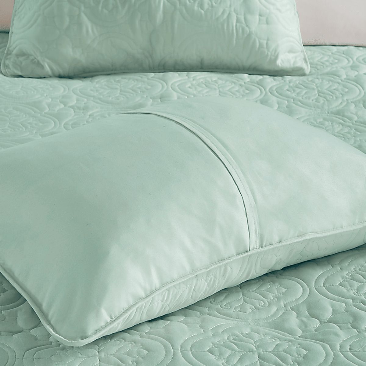 Gingerish Seafoam Green Microfiber,Polyester Fabric,Microfiber 3 Pc ...