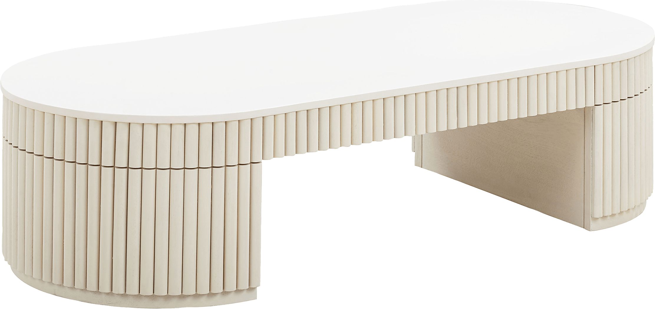 Gingoteague Cream Colors,Light Wood,White Beige Cocktail Table | Rooms ...