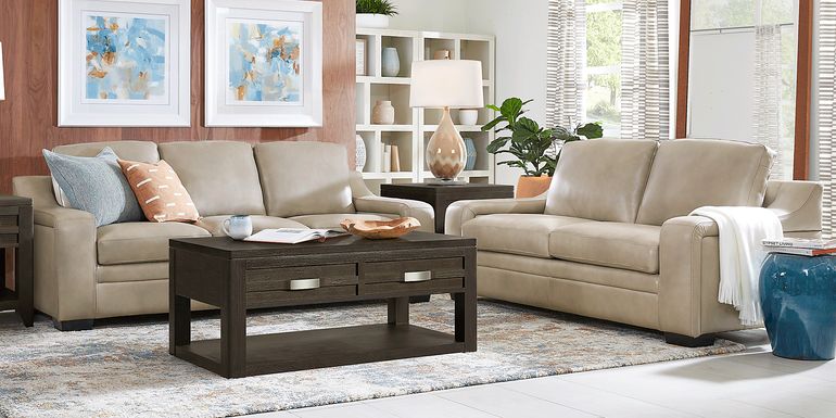 Beige Living Room Furniture Sets (Sofa & Loveseat)﻿