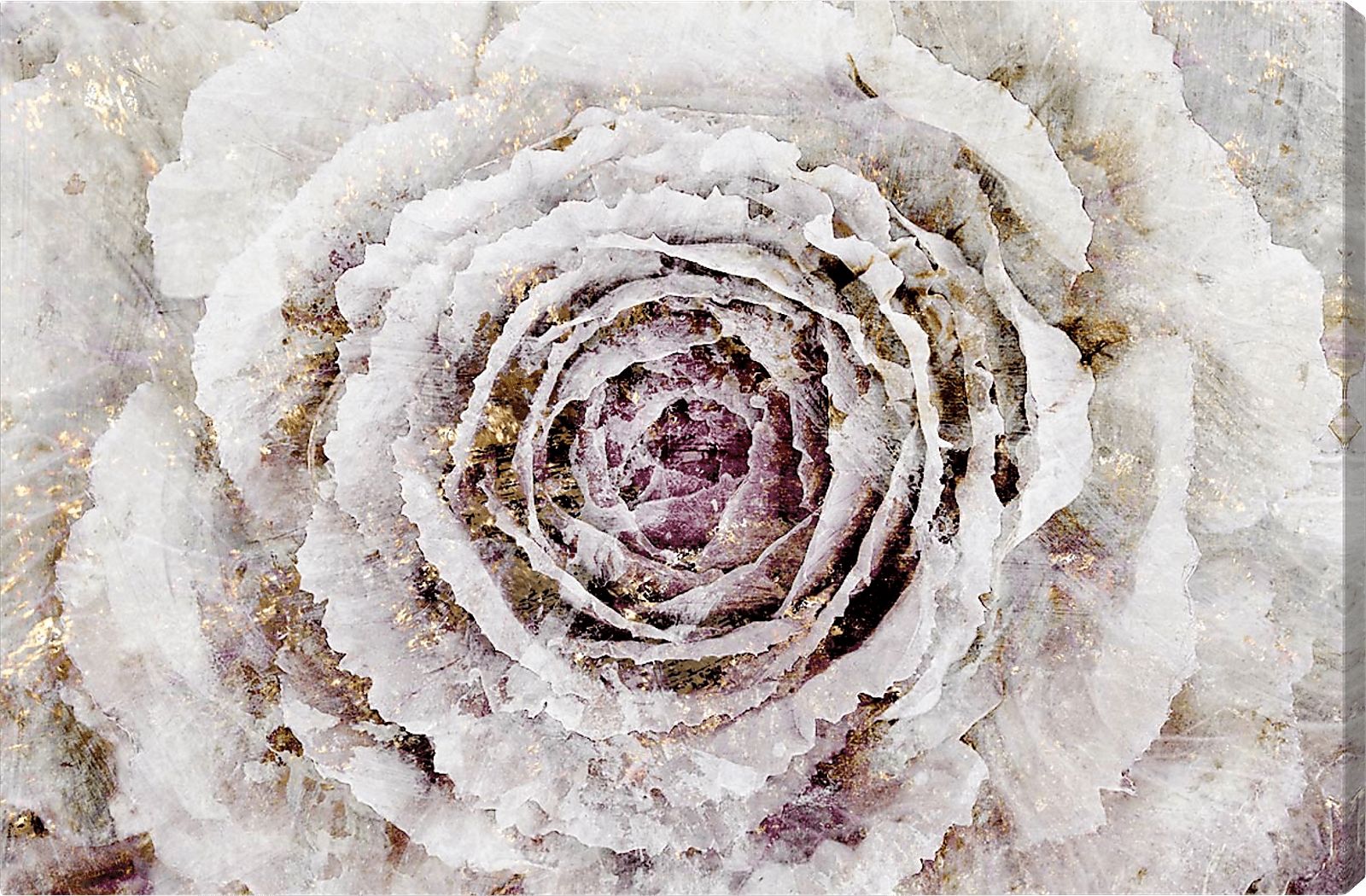 Glamorous Flower White Artwork - Rooms To Go