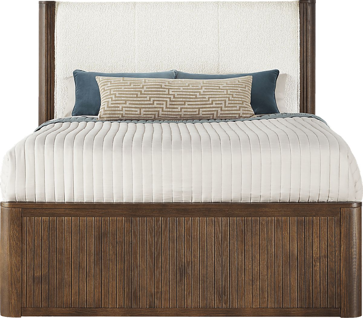 Glenfair 5 Pc Tobacco Dark Wood King Bedroom Set With 3 Pc King ...