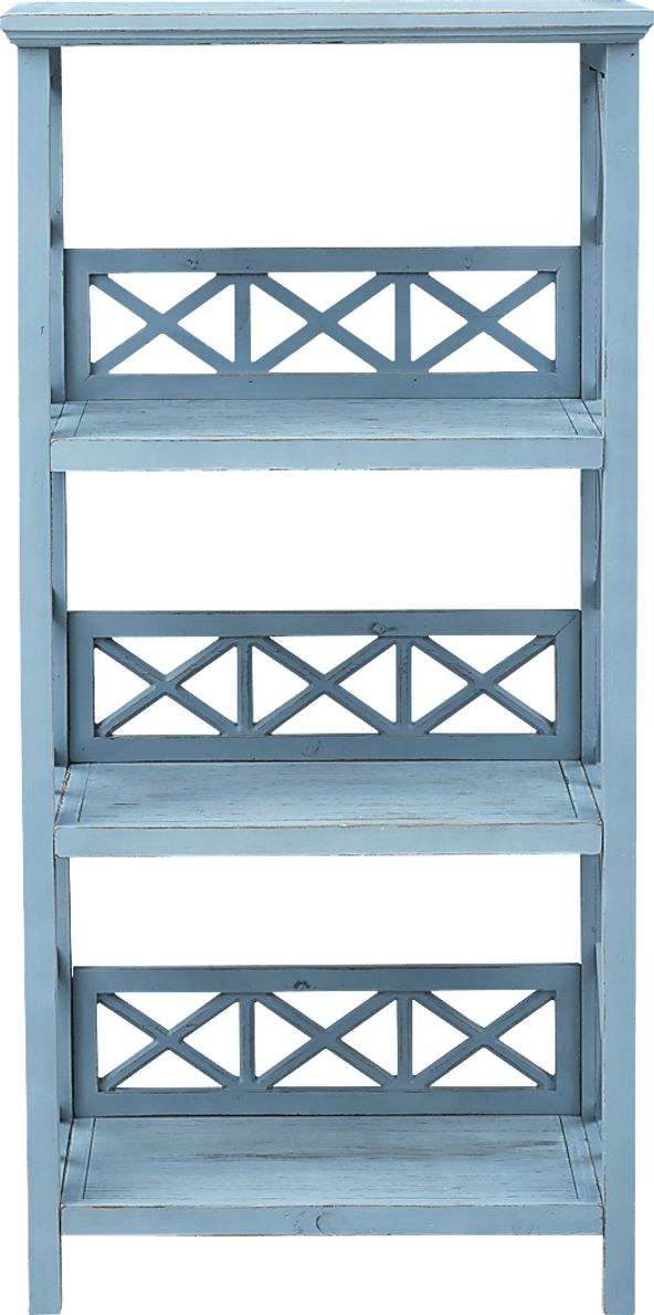 Glengarry Blue Bookcase - Rooms To Go